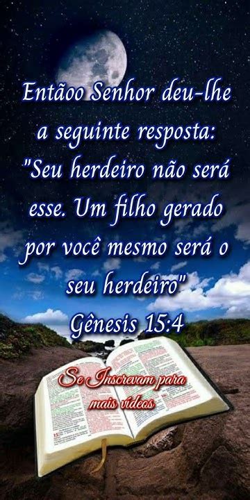 Gênesis Capítulo 15 Versículo 04 Youtube