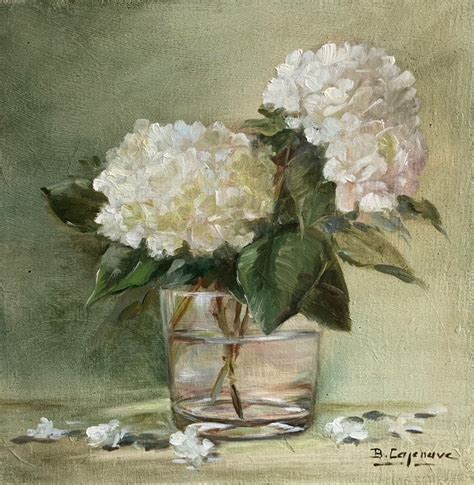 Brigitte Cazenave Huile Sur Toile Peinture Fleurs Huile Sur Toile Peinture