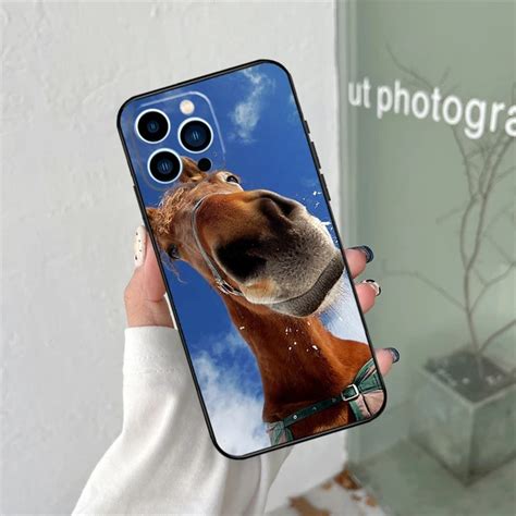 Забавный чехол с изображением лошади для Iphone 16 15 14 13 12 11