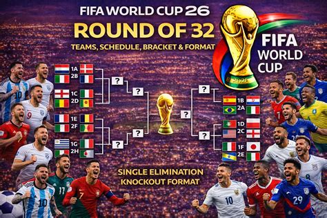 Fifa World Cup 2026 Round Of 32 Teams Schedule Bracket Rules And
