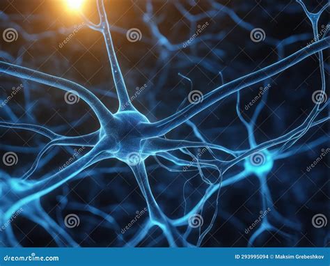 Neurons Communicate With Each Other Using Electrochemical Signals Nerve Cell Stock