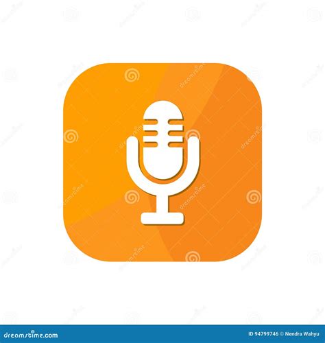 Microphone App Icon Stock Vector Illustration Of Icon 94799746