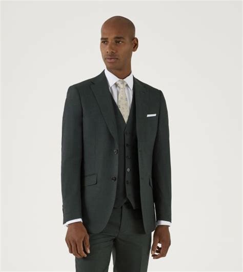 Harcourt Slim Suit Jacket Green