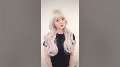화이트애쉬 솜브레 붙임머리 살아있눼~ Shorts Youtube