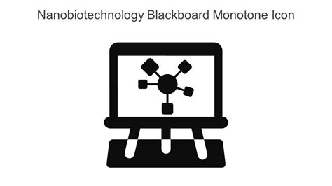 Nanobiotechnology Blackboard Monotone Icon In Powerpoint Pptx Png And Editable Eps Format PPT