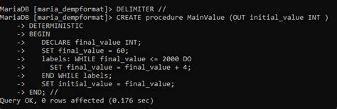 Mariadb Procedure Geeksforgeeks