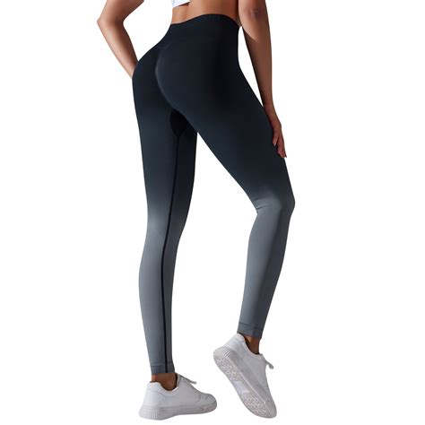 Qcmgmg Tummy Control Leggings For Women Seamless Fitness High Waisted