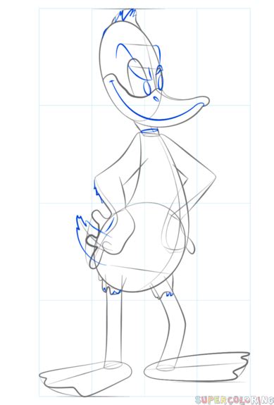 How To Draw Daffy Duck Step By Step Drawing Tutorials