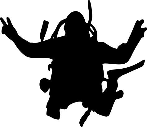 Scuba Diver Silhouette PNG Transparent OnlyGFX