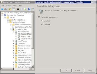 Windows Enable Or Disable Password Complexity On Windows Server Active Directory