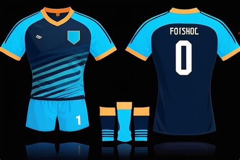 Set Of Soccer Kit Or Football Jersey Template Premium Ai Generated Image