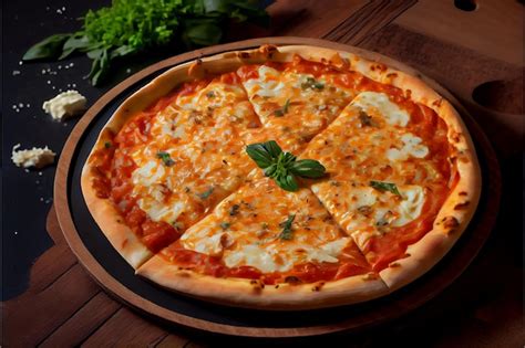 Premium Photo Vegetarian Pizza