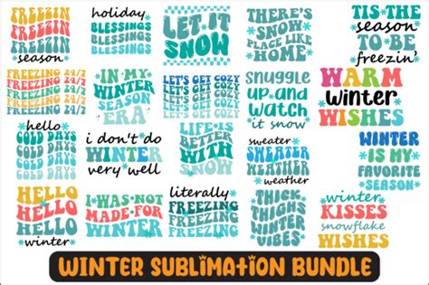 Winter Svg Sublimation Design Bundle Graphic By Fallensvgworld