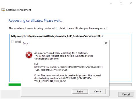Requesting A Certificate Via The Certificate Enrollment Web Services