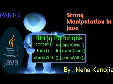 String Functions In Java Concat Trim Startswith Endswith