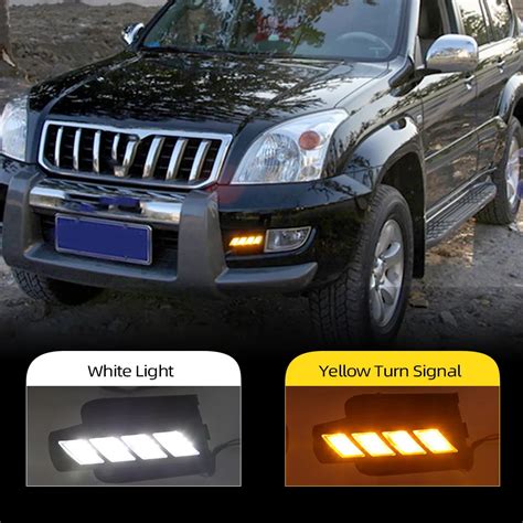 Amarok Daytime Running Lights Light For Toyota Prado Land Cruiser LC FJ