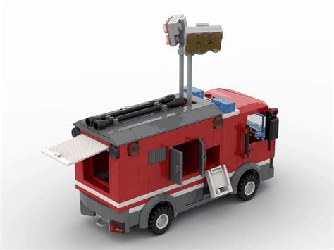 Lego Moc Fire Truck For Materials By Toothpick Nl Rebrickable Build