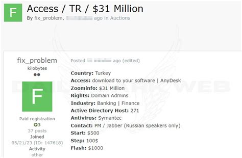 Daily Dark Web On Twitter Turkey 🇹🇷 Allegedly Unauthorized Access