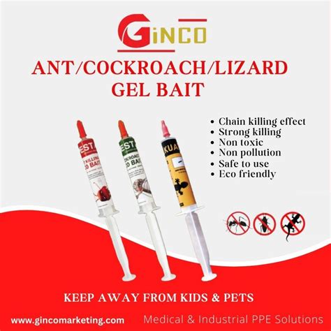 Pest Asia Antcockroachlizard Gel Bait Eco Friendly Insect Wipe Out
