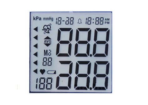 custom lcd positive 4 digit segment tn lcd panel display for