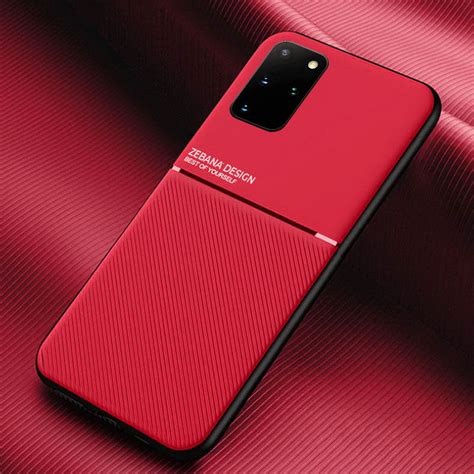 Samsung Galaxy S20 Plus Kılıf Kırmızı Zebana Design Silikon Kılıf