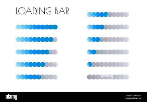 Blue Loading Bars Stock Vector Image Art Alamy