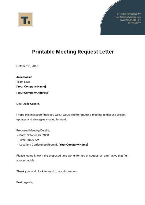 Request For Meeting Quotes