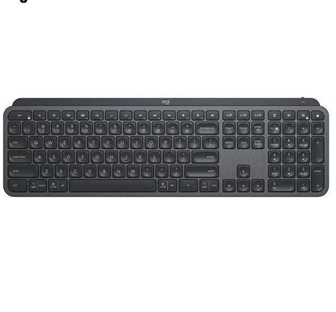 Logitech Клавиатура беспроводная Беспроводная Mx Keys S графит Английская раскладка темно