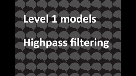 Day 17 Highpass Filtering Data YouTube