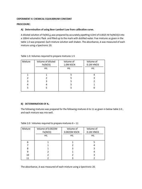 Chm 143 Experiment 4 Pdf