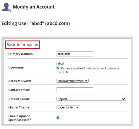 How To Use Whm To Customise A Cpanel Account Eukhost