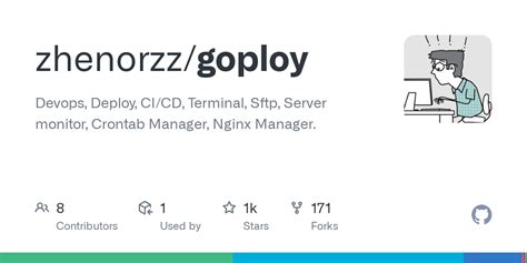 GitHub Zhenorzz Goploy Devops Deploy CI CD Terminal Sftp Server Monitor Crontab Manager
