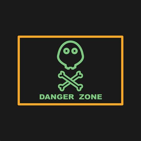 Danger Zone Vector Icon 24030035 Vector Art At Vecteezy