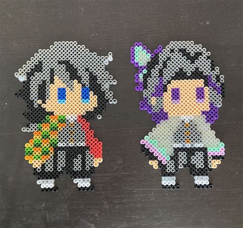 Demon Slayer Giyuu Tomioka Chibi Pixel Art Anime Pixe