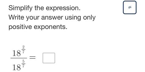 Solved Simplify The Expression Write Your Answer Using Only