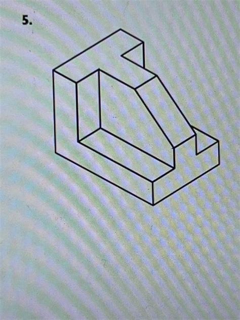 Solved Draw Orthographic Views Of The Following Problems Chegg