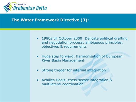 Ppt Integrated River Basin Management And The Water Framework Directieve Powerpoint