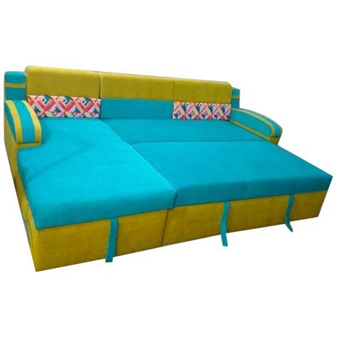 Polyester 5 Seater L Shape Sofa Cum Bed Set At ₹ 32000 Set In Kolkata Id 2850816288555