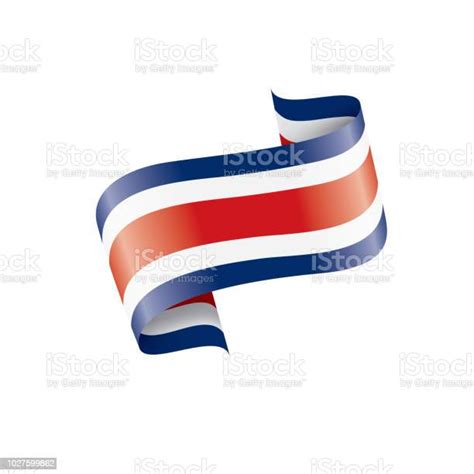 코스타 리카 플래그 흰색 배경 벡터 일러스트 레이 션 0명에 대한 스톡 벡터 아트 및 기타 이미지 0명 3차원 형태 개념 Istock