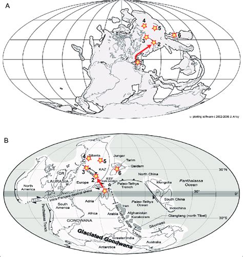 Lower Permian Localities Of Non Marine Bivalve Palaeomutela Sensu Download Scientific Diagram