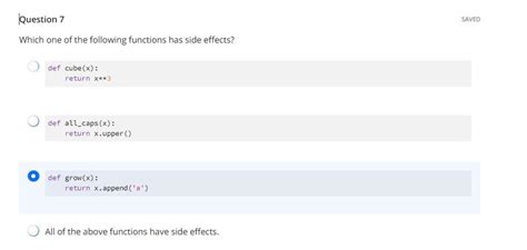 Solved SAVED Question 7 Which One Of The Following Functions Chegg