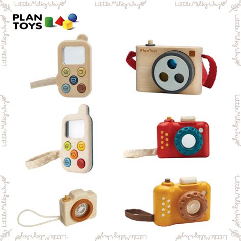 【lmw親子選品】🌿泰國 Plantoys 原木認知玩具 我的手機 我的相機 迷你相機🌿 寶寶手機 寶寶相機 蝦皮購物