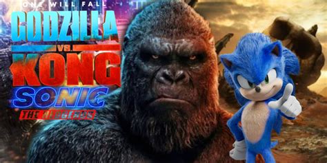 Godzilla Vs Kong Sonic The Hedgehog Movie Rmonsterverseleaks