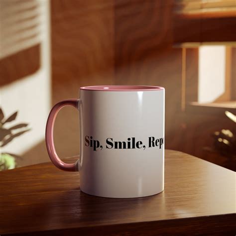 Positive Quotes Joyful Sips Sip Smile Repeat Perfect Gift For