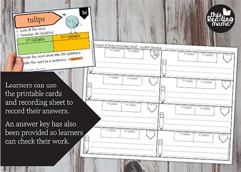 Break It Down Syllable Division Cards This Reading Mama