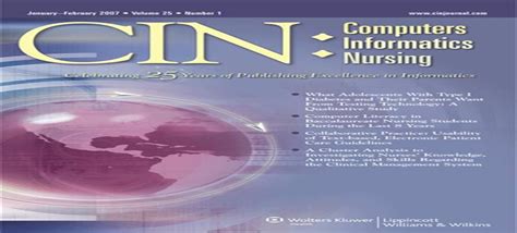 Interview With An Informatics Nurse Cin Computers Informatics Nursing