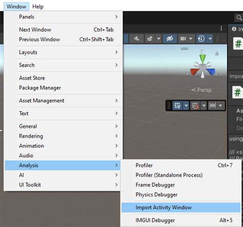 Import Activity Window 2021 2 0a19 And Up Unity Engine Unity
