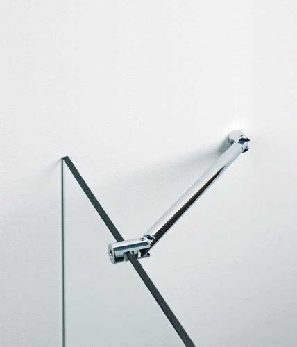 Sprinz Haltestange Rund Glas Wand M Wandgelenk Chrom Mm BC
