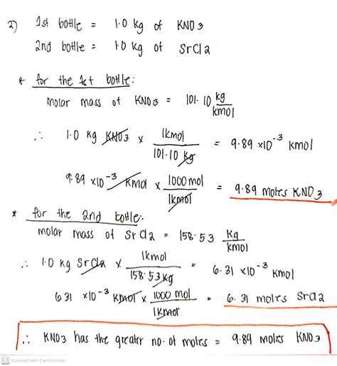 [solved] 1 Calculate The Number Of Moles For Each Of The Following Course Hero