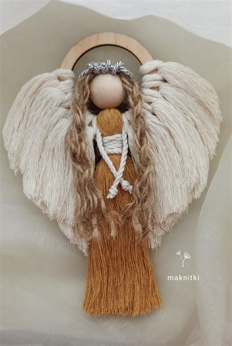 Ангел макраме Macrame Angel Diy Macrame Macrame Patterns Tutorials Macrame Patterns Yarn Dolls